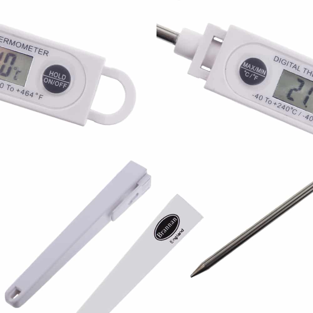 5500004- Digital Thermometer with 120mm Stainless Steel Probe - Temp ...