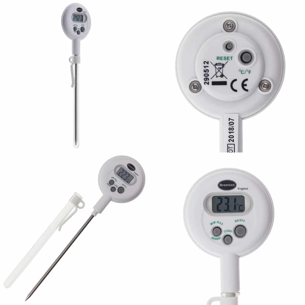 954849 - Digital Thermometer Small with Pocket Case - Temp Range -10 ...