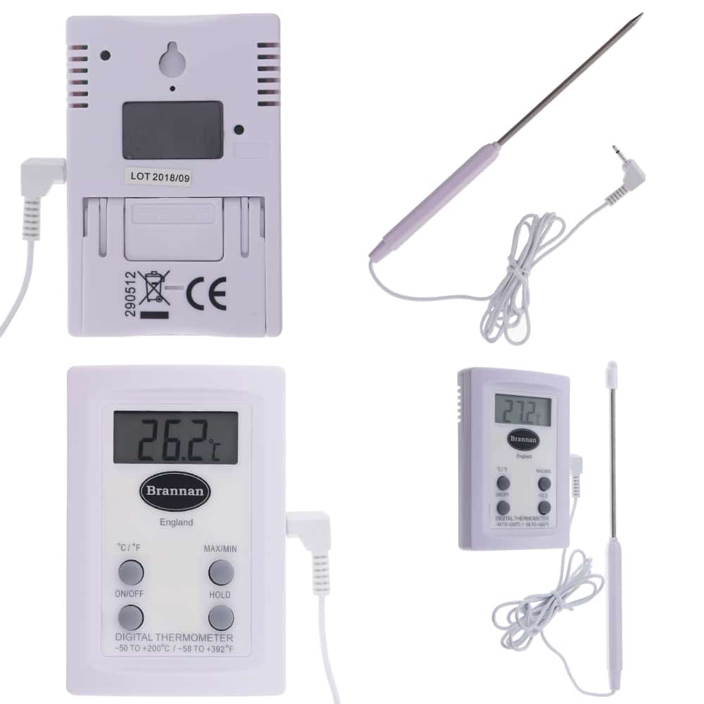 5500010 - Digital Thermometer with Stainless Steel probe and 1500mm ...