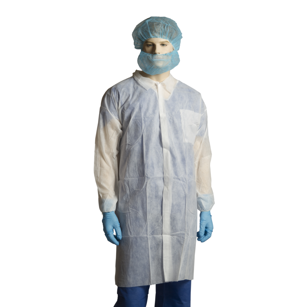 Polypropylene Lab Coat - No Pocket - Blue - XXXLARGE (Carton of 100)