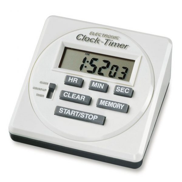Digital Bench Timer with Clock and Memory Function | In Stock