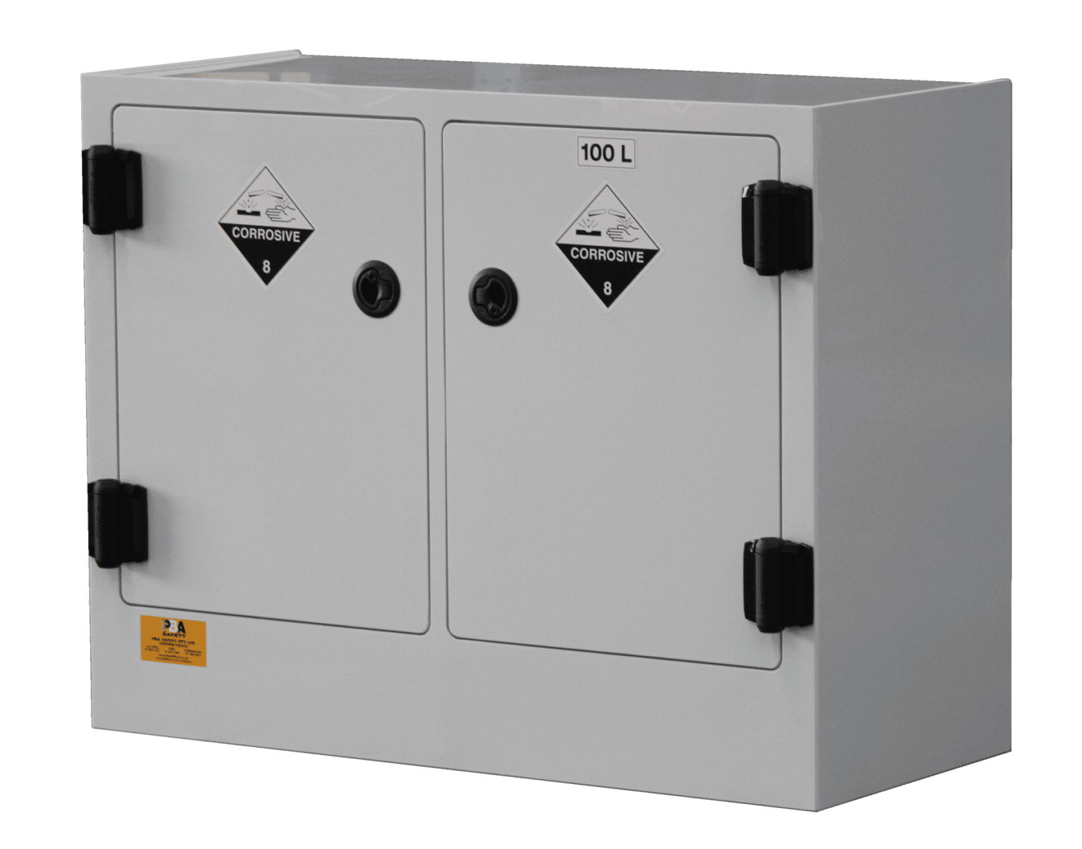 Corrosive Cabinets 100L Capacity with Centre Wall - AU25748 ...