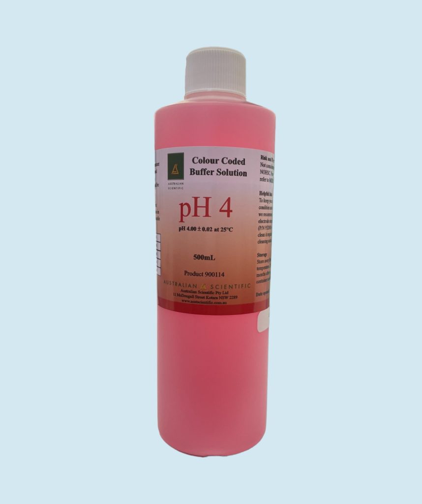 pH4 Buffer Solution | Pack Size 1L | In Stock | Australian Scientific