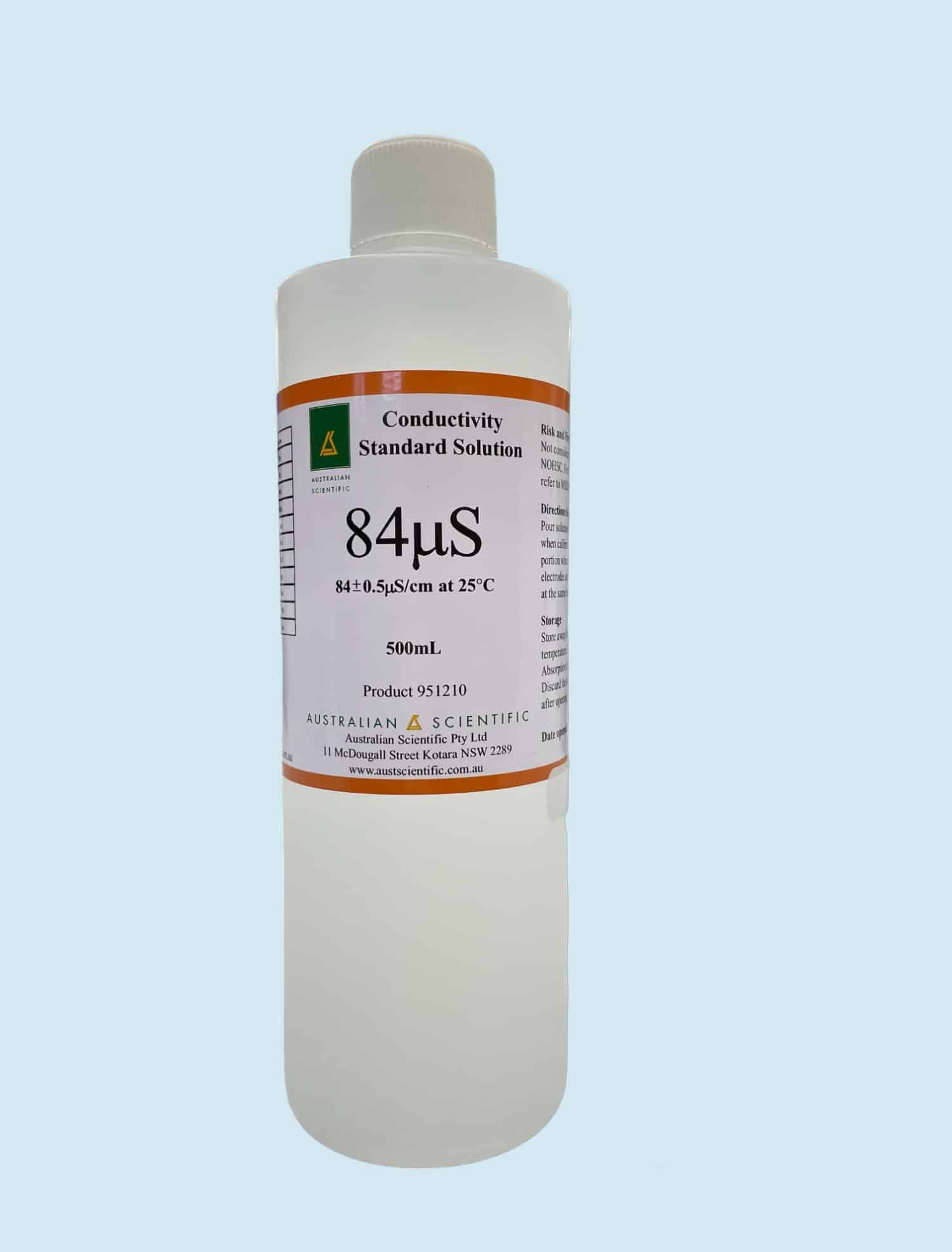Conductivity Standard 84uS/cm - 500ml | Australian Scientific