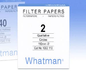 420108 - Filter Paper Grade 2, 110mm Diameter (Pack of 100 ...
