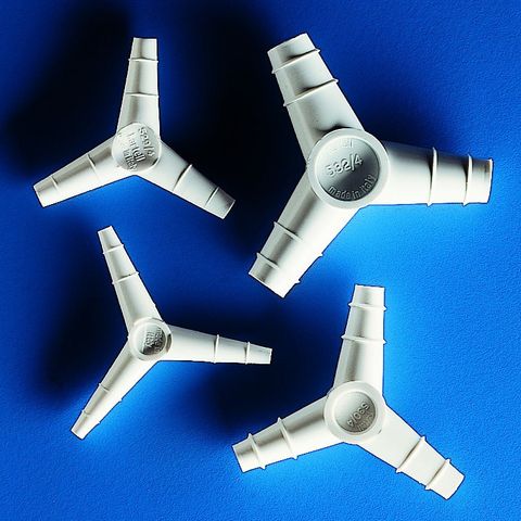 Connector 3-Way Tapered 6-8mm Polypropylene - Australian Scientific
