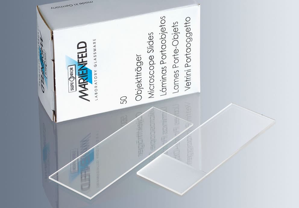 Microscope slides, approx. 76 x 26mm, thickness approx. 1mm - Without Frosted Mark (Pack of 50 ...